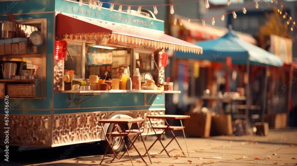 Vintage Tone Blur Image Food Stall , Wallpaper Pictures, Background Hd ...