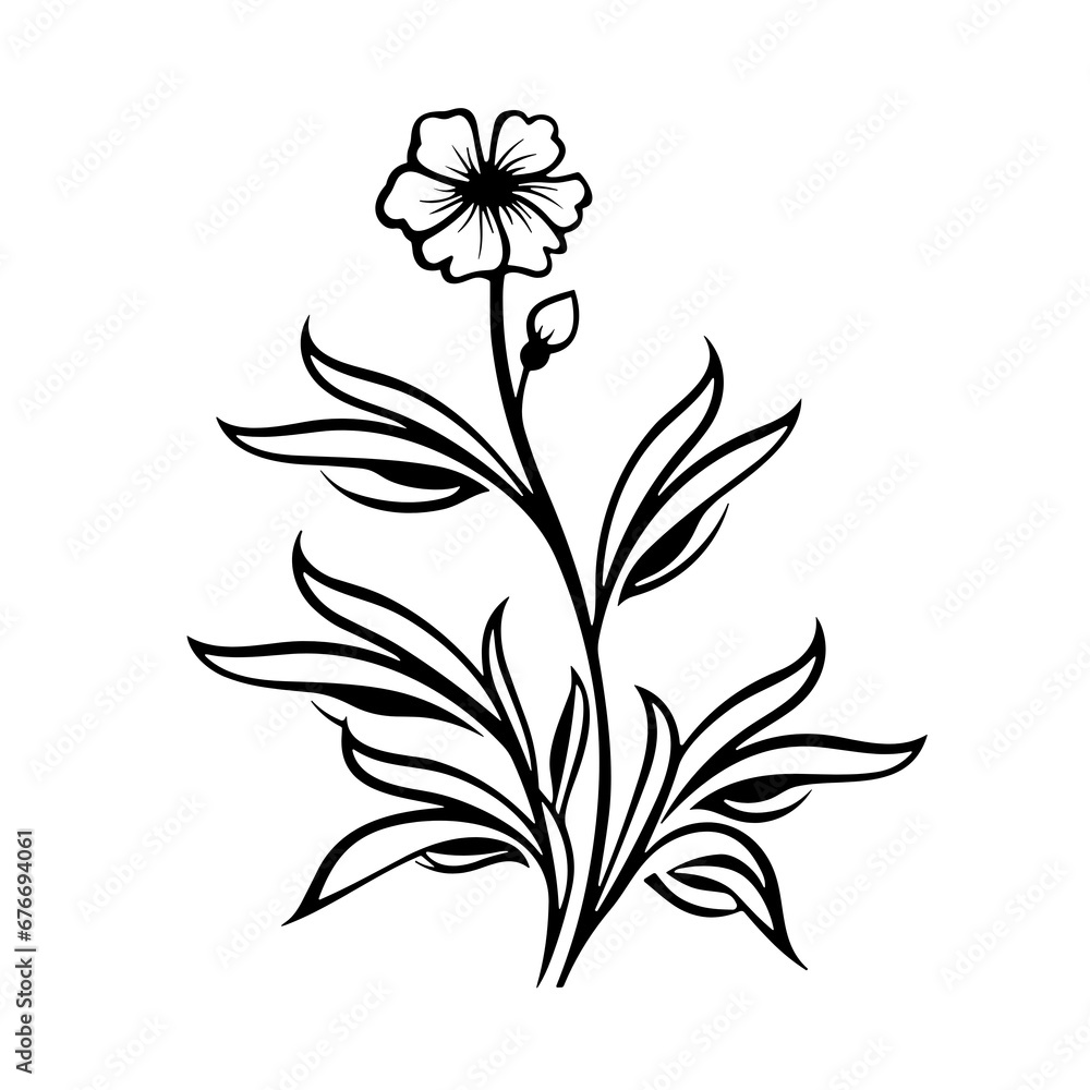 line drawing, line art png, line art prints, spring clipart, line art ...