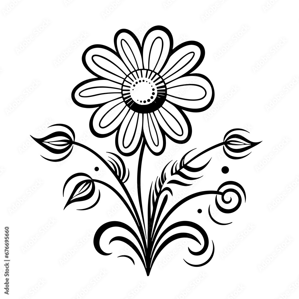 line drawing, line art png, line art prints, spring clipart, line art ...
