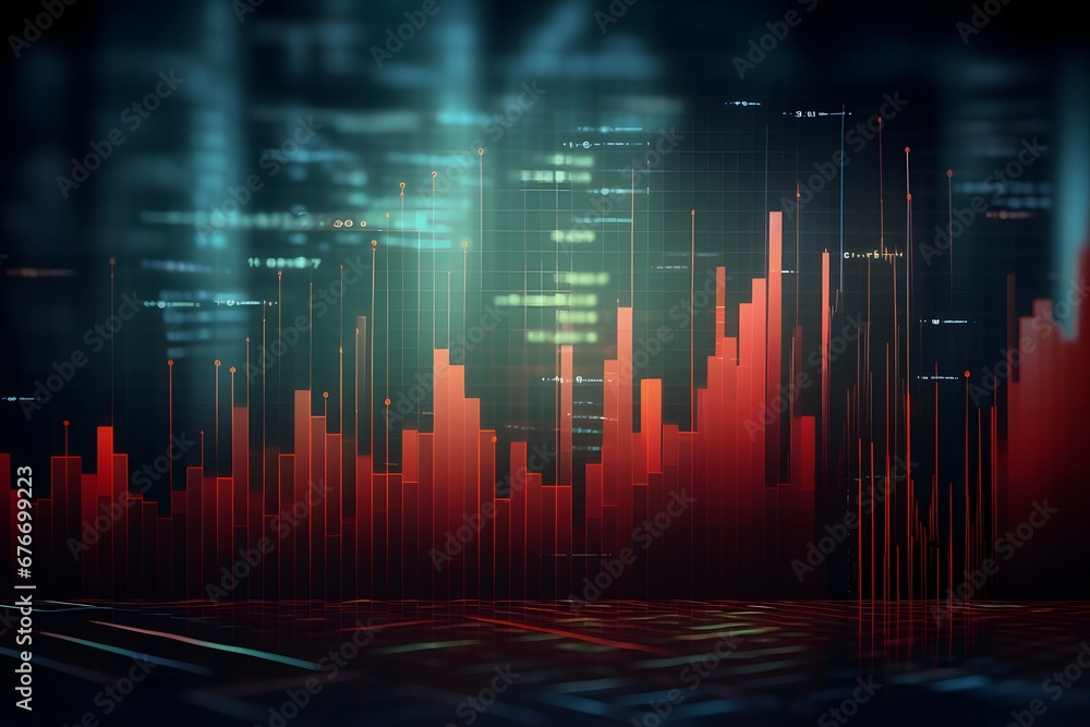 stocks listed in different exchanges with a red background, in the ...