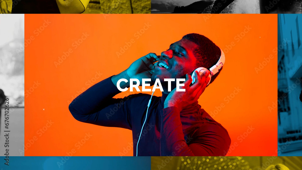 Trendy Dynamic Media Opener Slideshow Template contains 32 placeholders ...