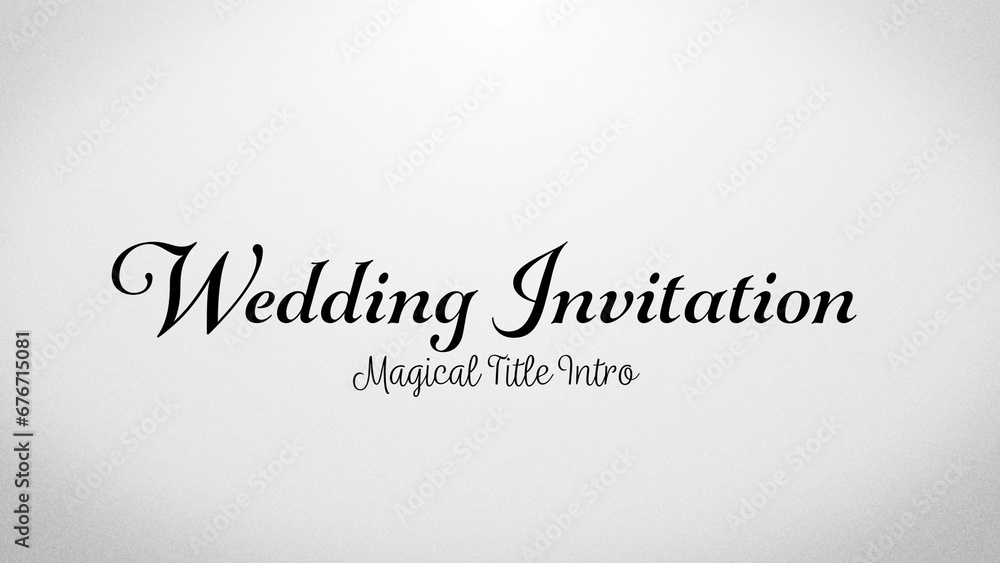Handwritten Wedding Note Invitation Text Stock Template | Adobe Stock