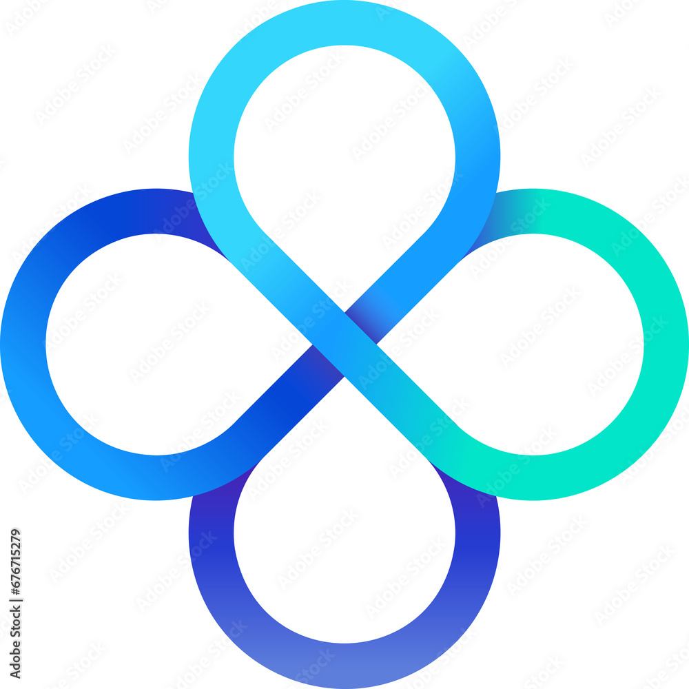 4 stages circular flow diagram infographic Stock Illustration | Adobe Stock