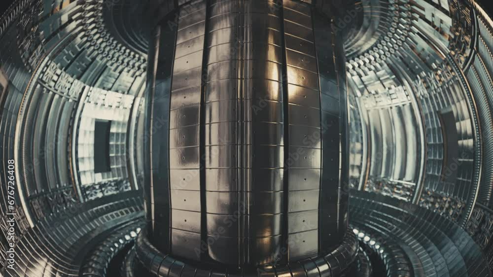 Inside of a fusion reactor. ITER, International fusion reactor, tokamak ... Inside of a fusion reactor. ITER, International fusion reactor, tokamak ...