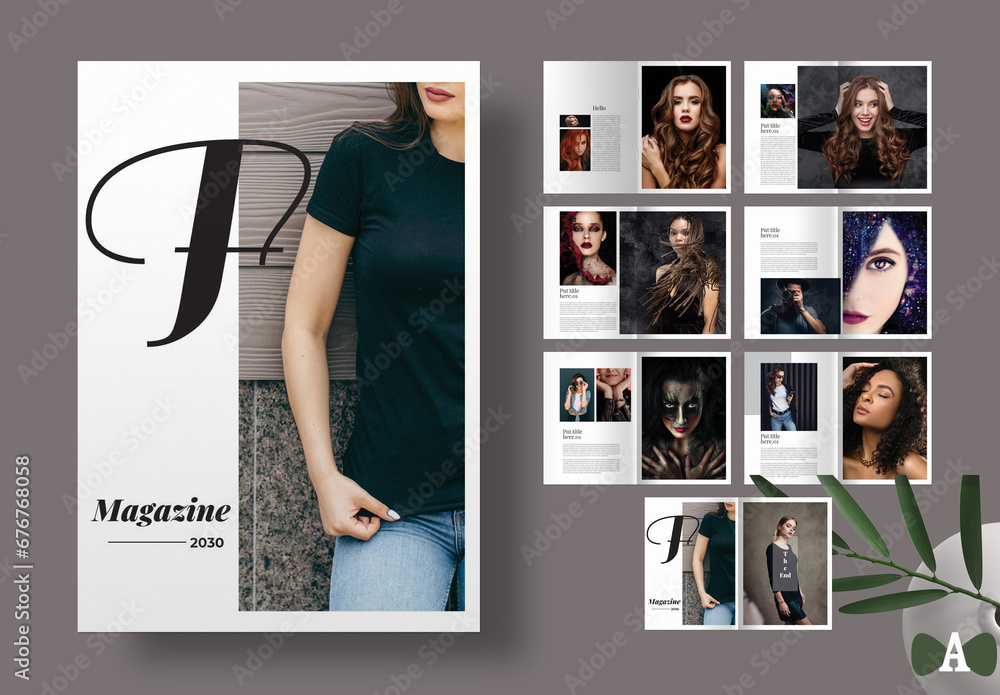 Fashion Magazine Template Stock Template | Adobe Stock