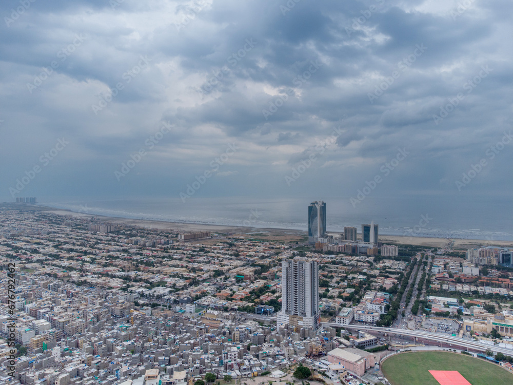 karachi pakistan 2022, Aerial picture of karachi cityscape, landmarks ...