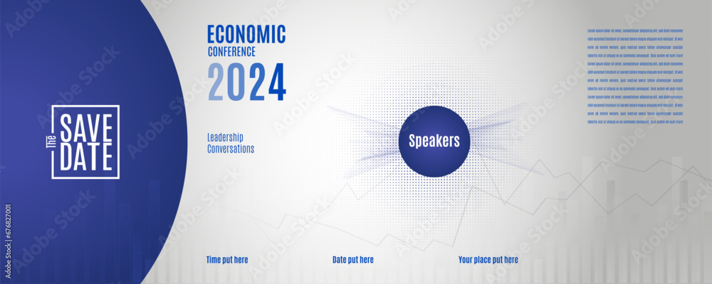 save the date design of shape and text - annual event summit ...