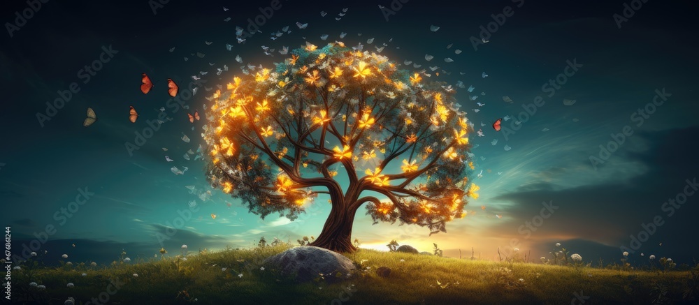 In the beautiful spring season a creative idea emerged from the love ...