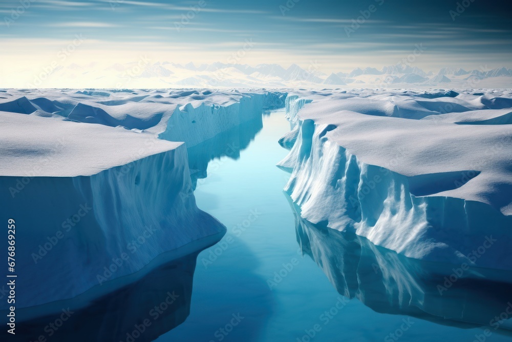 Greenland ice sheet. Climate Change. Iceberg afrom glacier in arctic ...