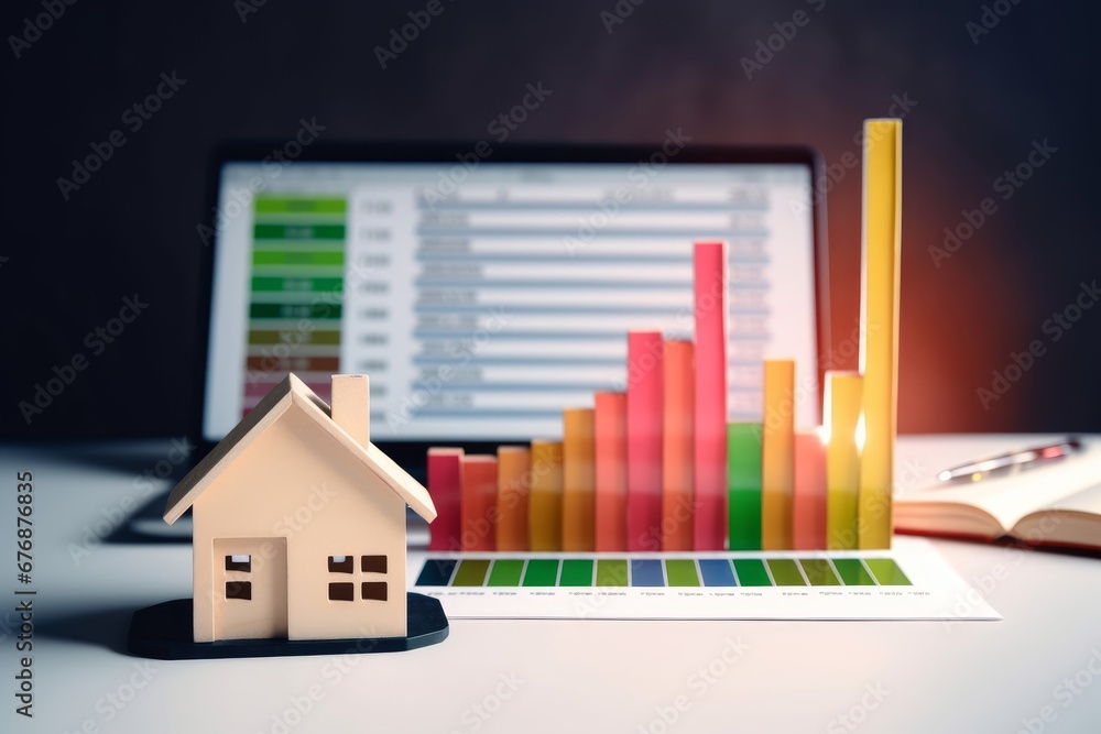 Energy efficiency concept with energy rating chart diagram. Energy ...