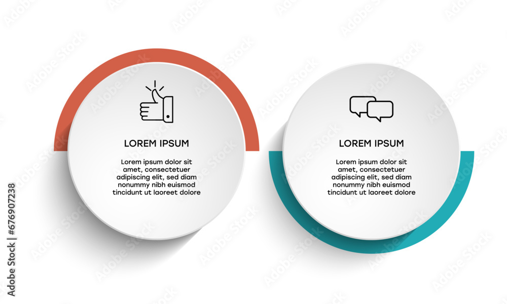 Infographic. Vector Infographic design template with icons and numbers ...