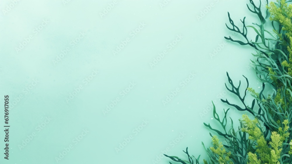 Seaweed green. Background for text. Stock Illustration | Adobe Stock