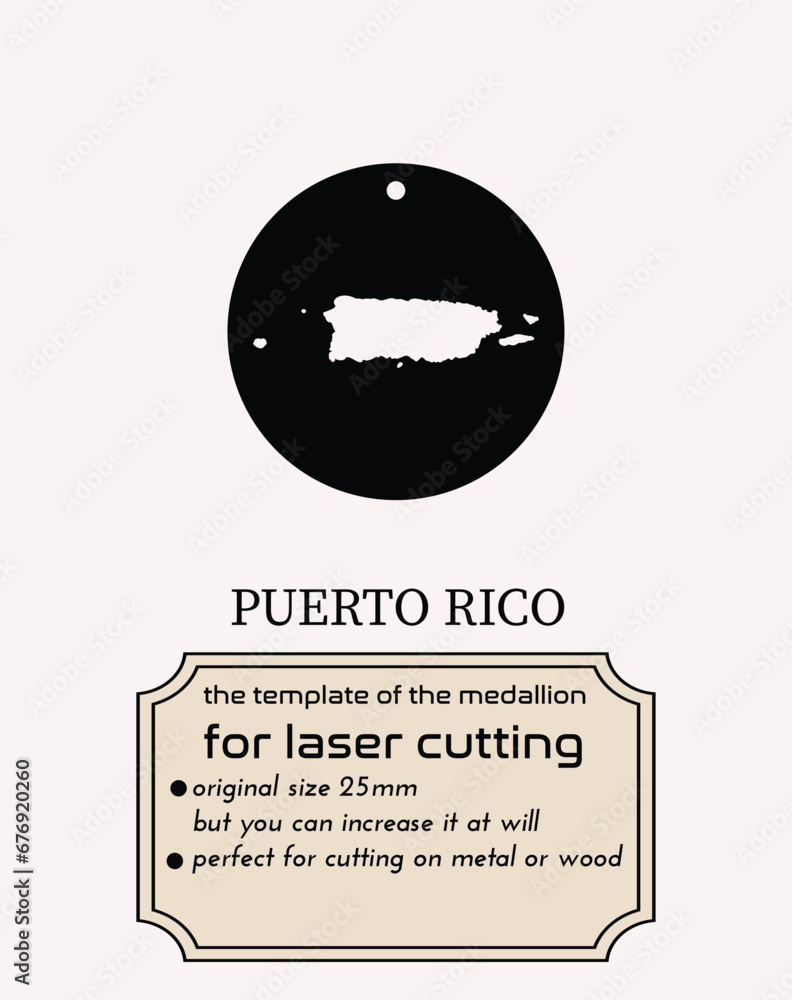 Puerto Rico in your heart, Puerto Rico on your pendant. Laser-cut metal ...