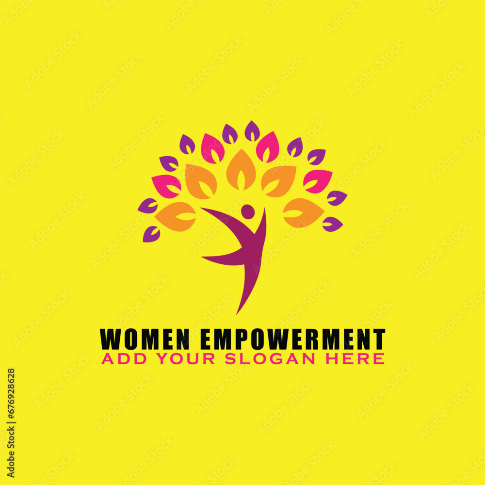 women empowerment logo design vector format Stock Vector | Adobe Stock