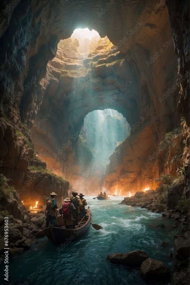 Inside the world's largest sea cave Stock Photo | Adobe Stock