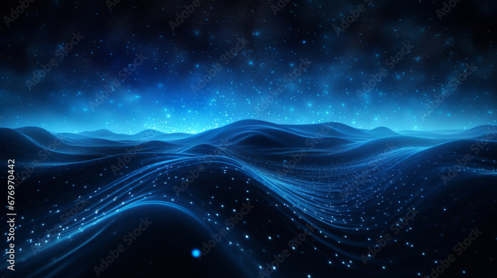 Abstract light blue ribbon background, abstract light blue ribbon ...