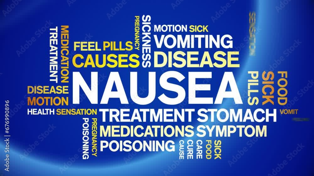 Vidéo Stock Nausea animated tag word cloud;text design animation ...
