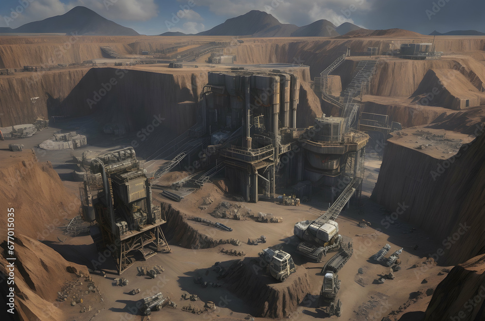 Explore the depths of a mining operation with a full picture of the ...
