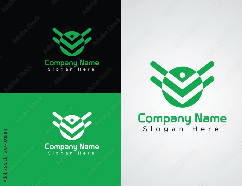 Vector Colorful Company website logo collection or minimal logo Stock ...