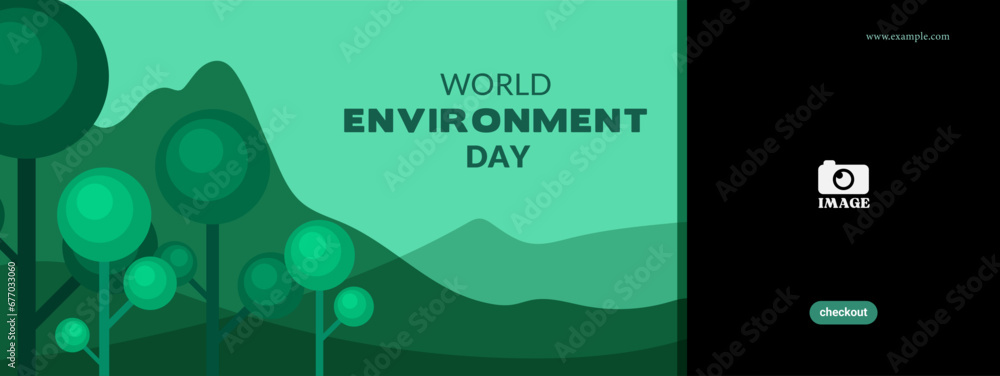 world environment day. Vector design for environmental sustainability ...