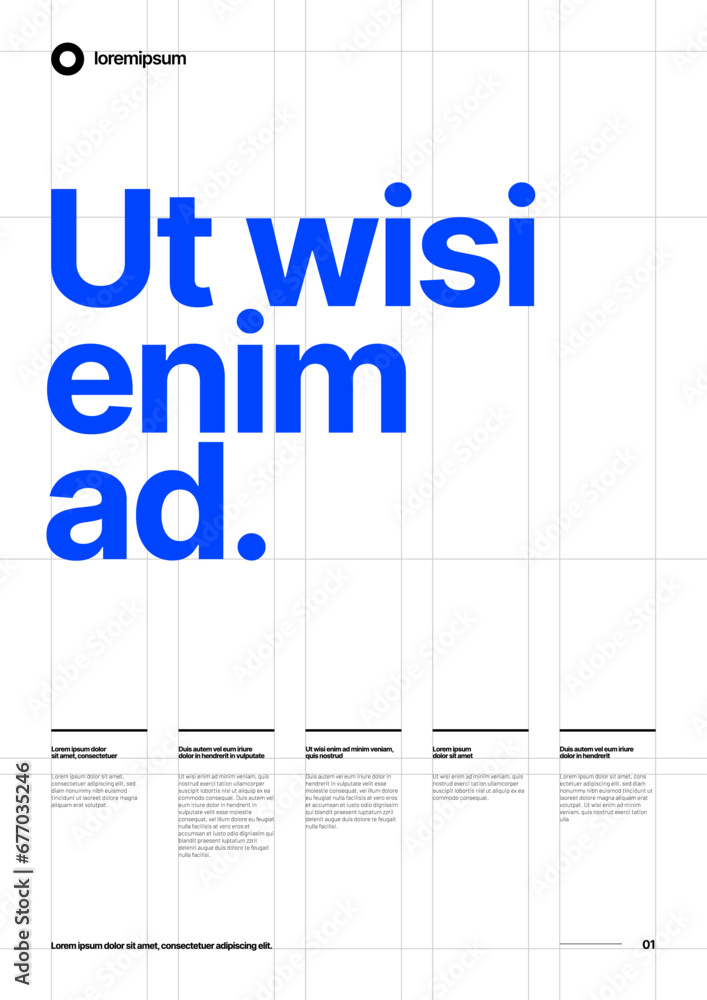 Simple corporate layout template for events, companies or any business ...