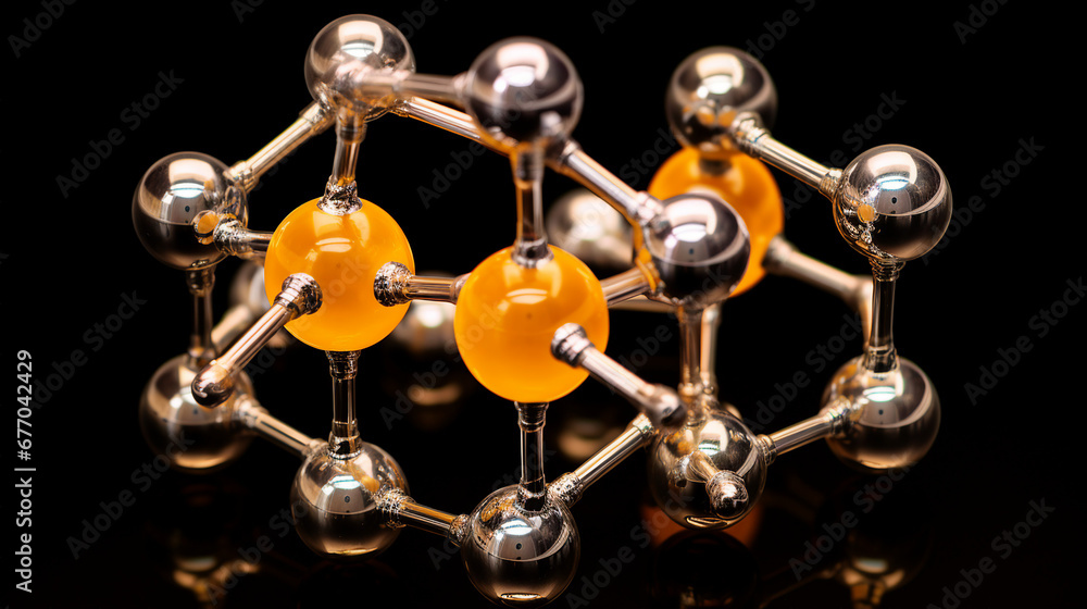 Hydrogen Sulfide Molecular Structure 3D Model, Chemistry Science Art ...