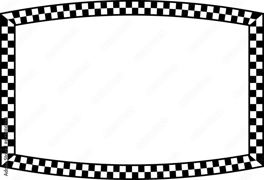 Rectangle shape Check pattern checkered vector vintage frames retro ...