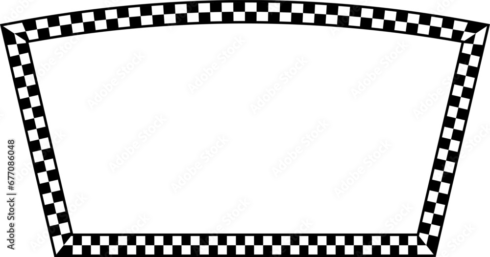 Rectangle shape Check pattern checkered vector vintage frames retro ...