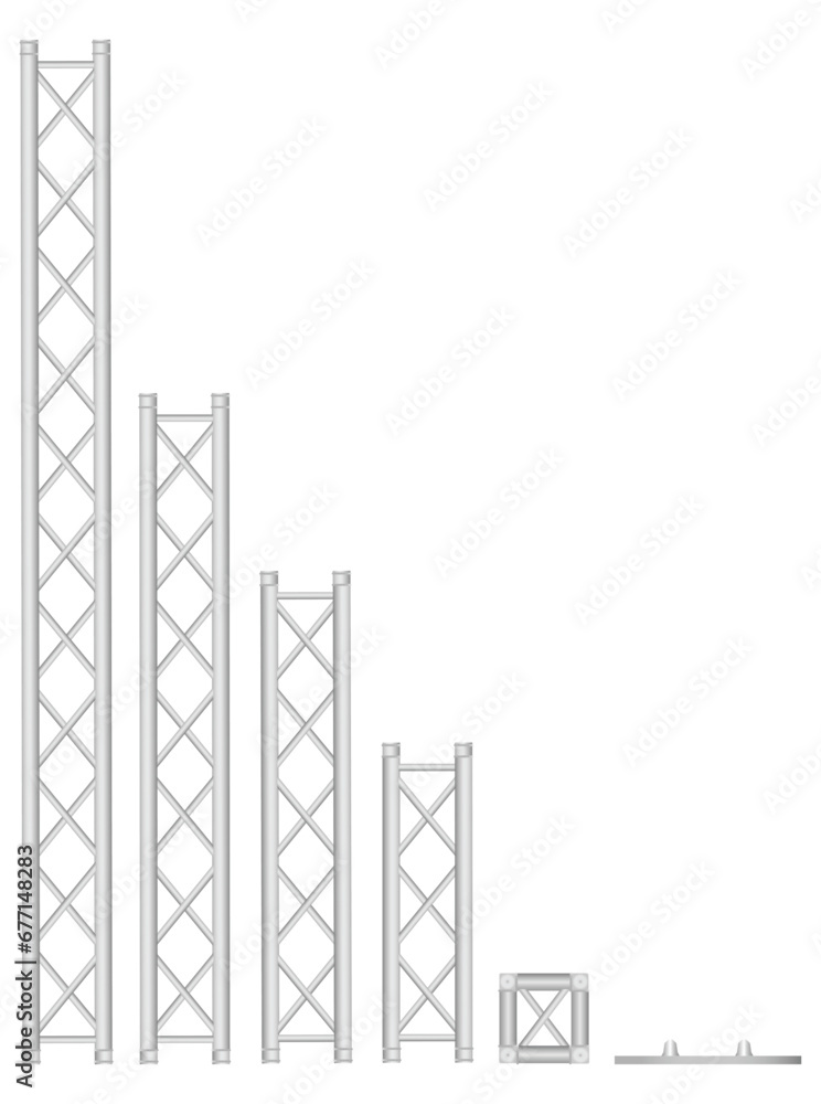 Stage truss frame,Speaker cabinet hanging truss. Stock Vector | Adobe Stock