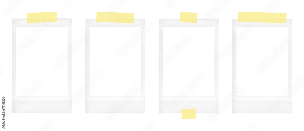 realistic instant camera photo templates, polaroid, photo frames with ...