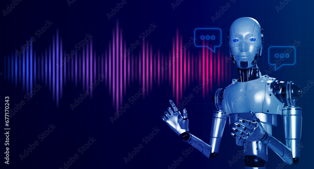 AI Conversation for business concept. Artificial intelligence ...