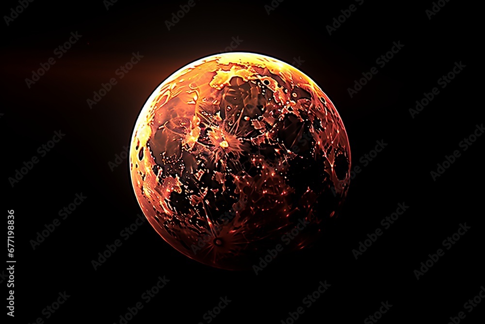Glorious lunar eclipse captivating celestial phenomenon of the moon ...