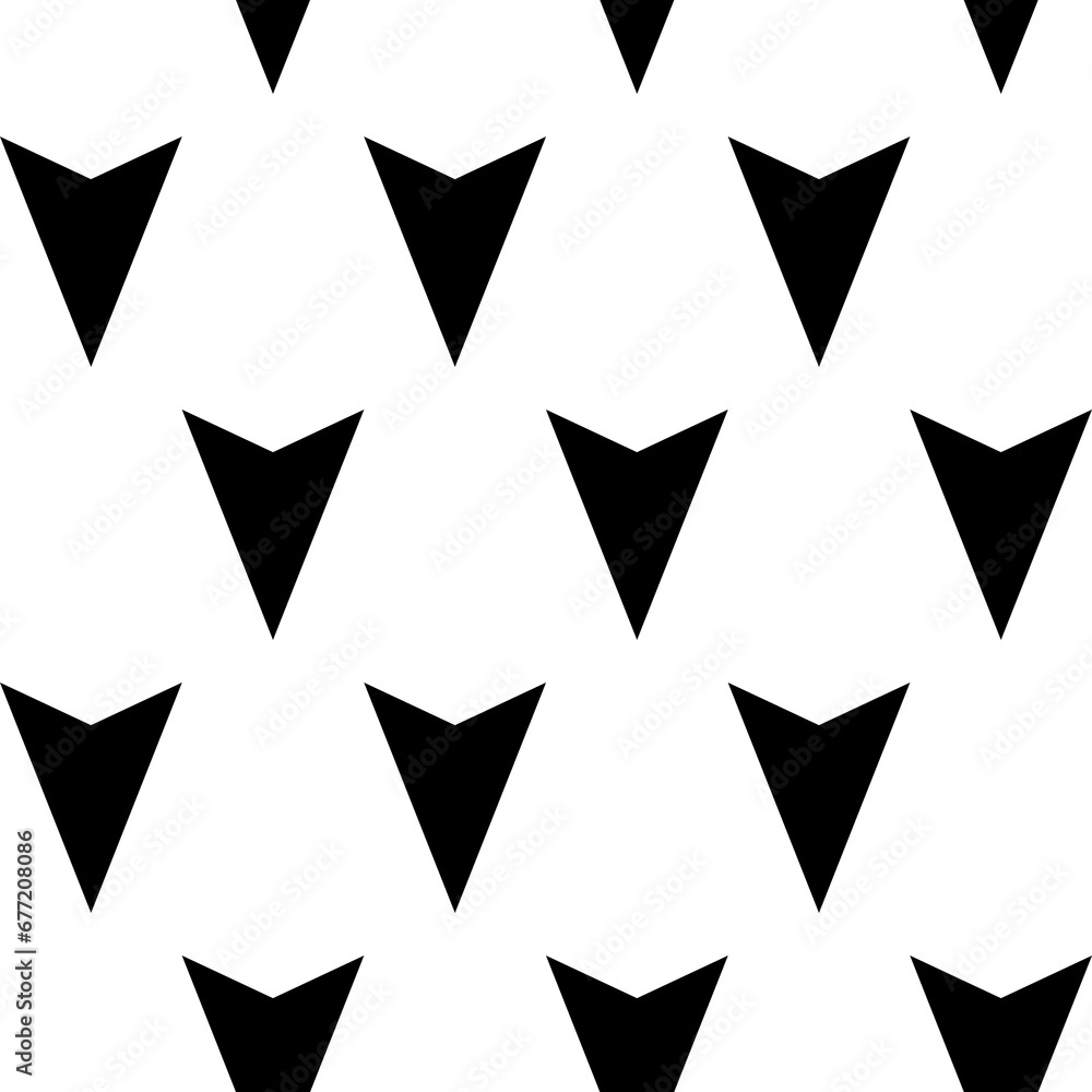 Seamless pattern design with arrow shapes. Polygons background. Image ...