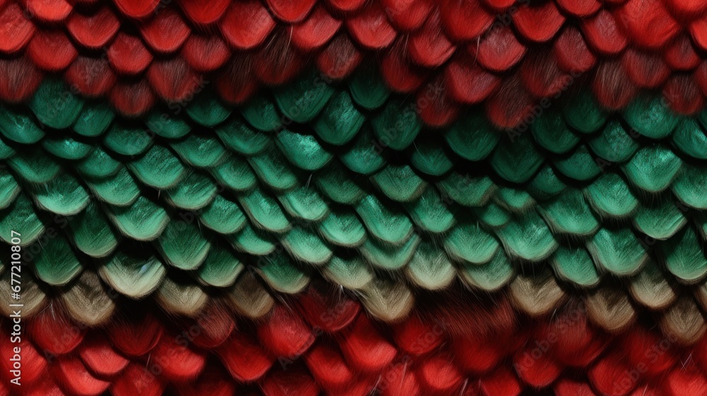 Fur snake animal skin texture christmas colorful Seamless Pattern tile ...