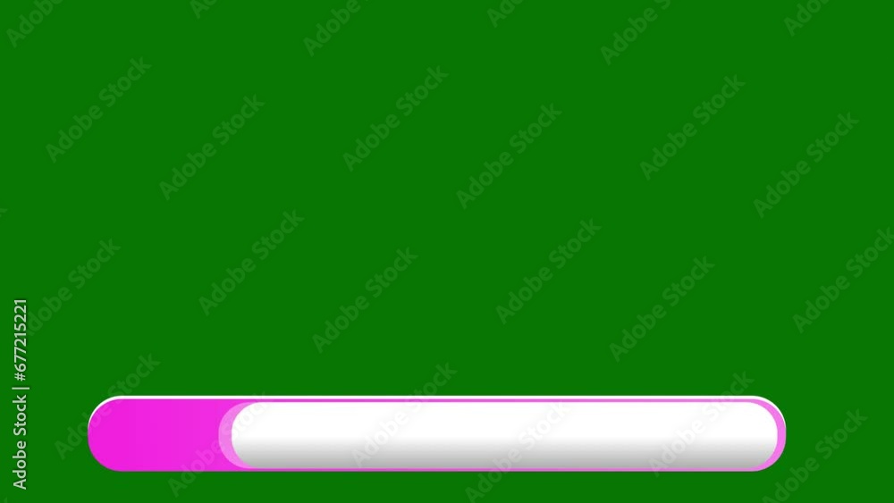 The lower third is pink on a green background. Animated banner with ...