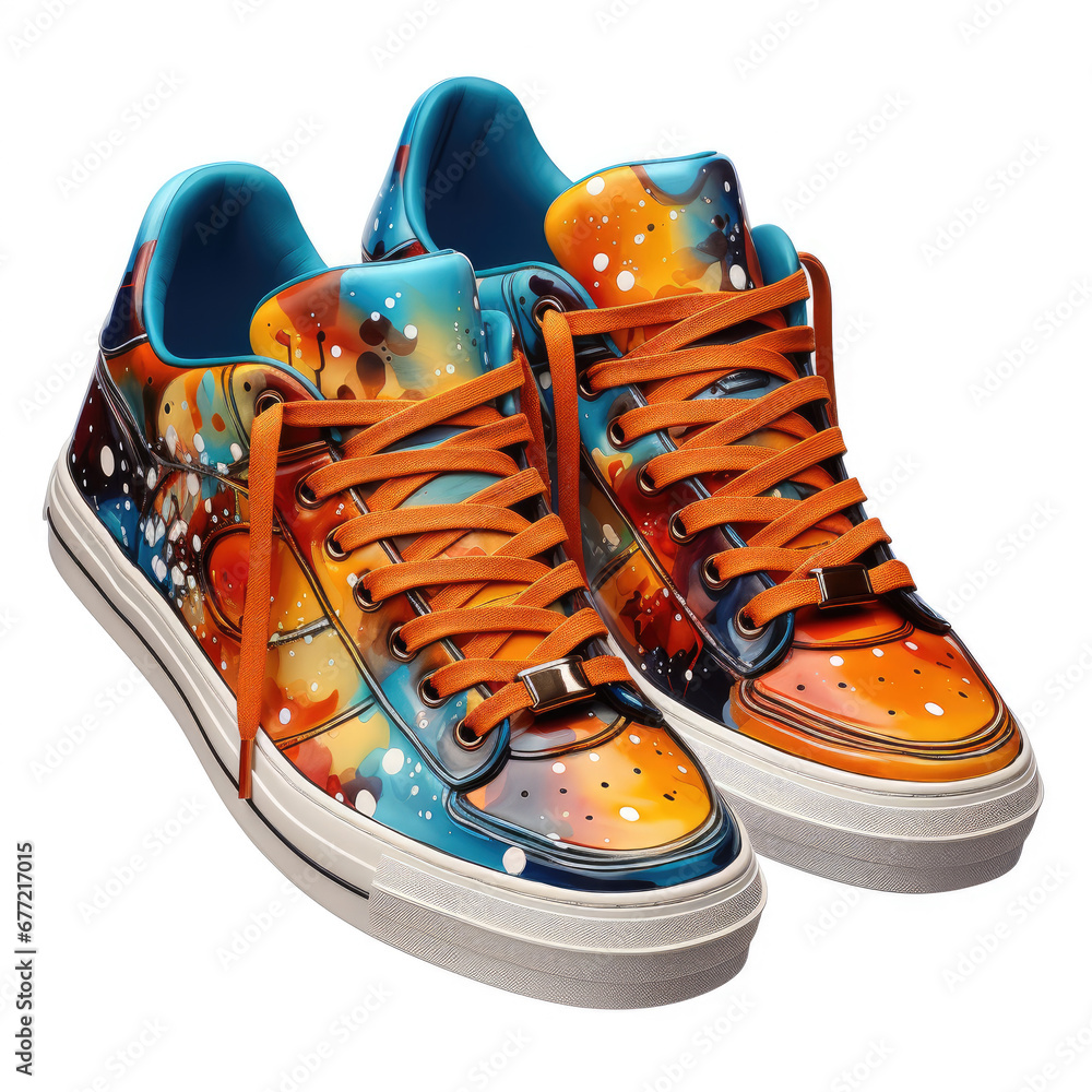 watercolor Sneaker clipart, Generative Ai Stock Illustration | Adobe Stock