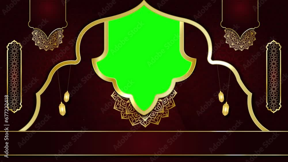 animated luxury islamic background , muslim mosque , islamic design ...