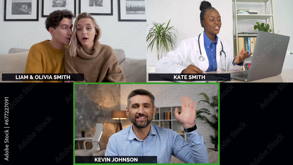 Online Video Conference Event Promo Template contains 49 placeholders ...