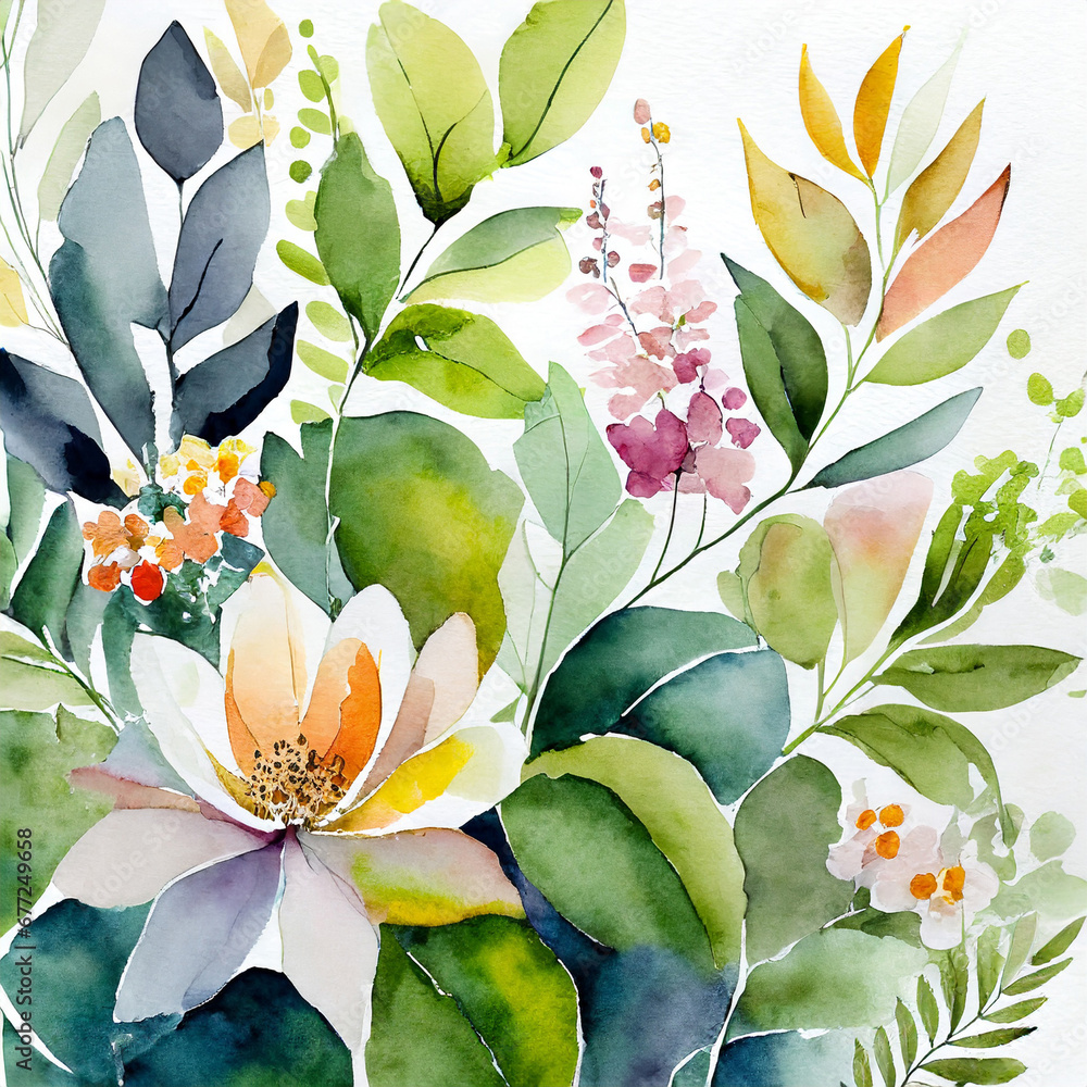 Floral sanctuary, Botanical prints, leafy green accents, and a garden ...
