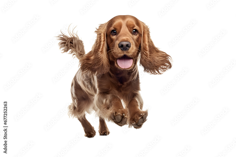 Cocker Spaniel Dog Race Full Body Isolated Transparent Background Pet ...