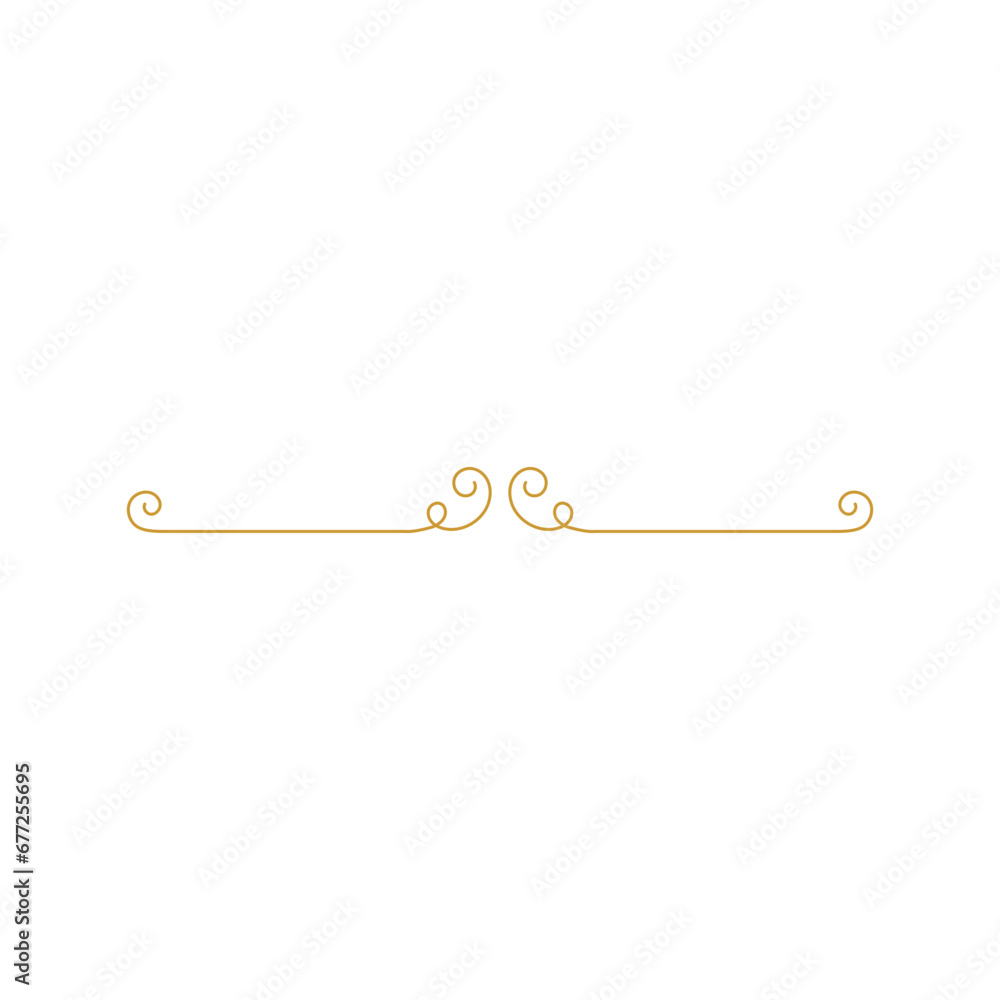Vector Ornament Gold Divider Stock Vector | Adobe Stock