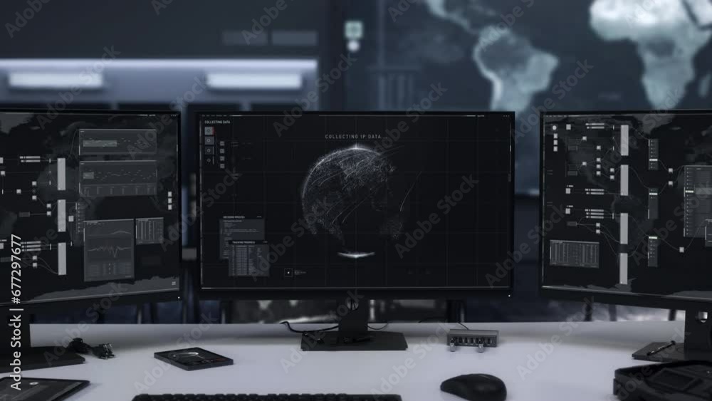 Launching the modern military network ai interface. AI program ...