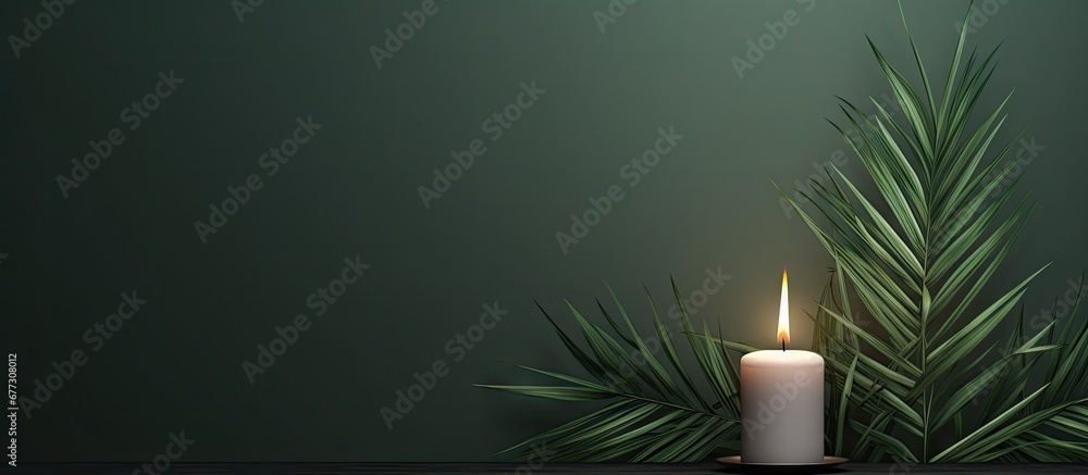 Catholic symbolism of Ash Wednesday Lent and Holy Week with cross palm ...