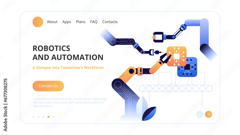 High technology concept. Robotics and Automation: A Glimpse into ...