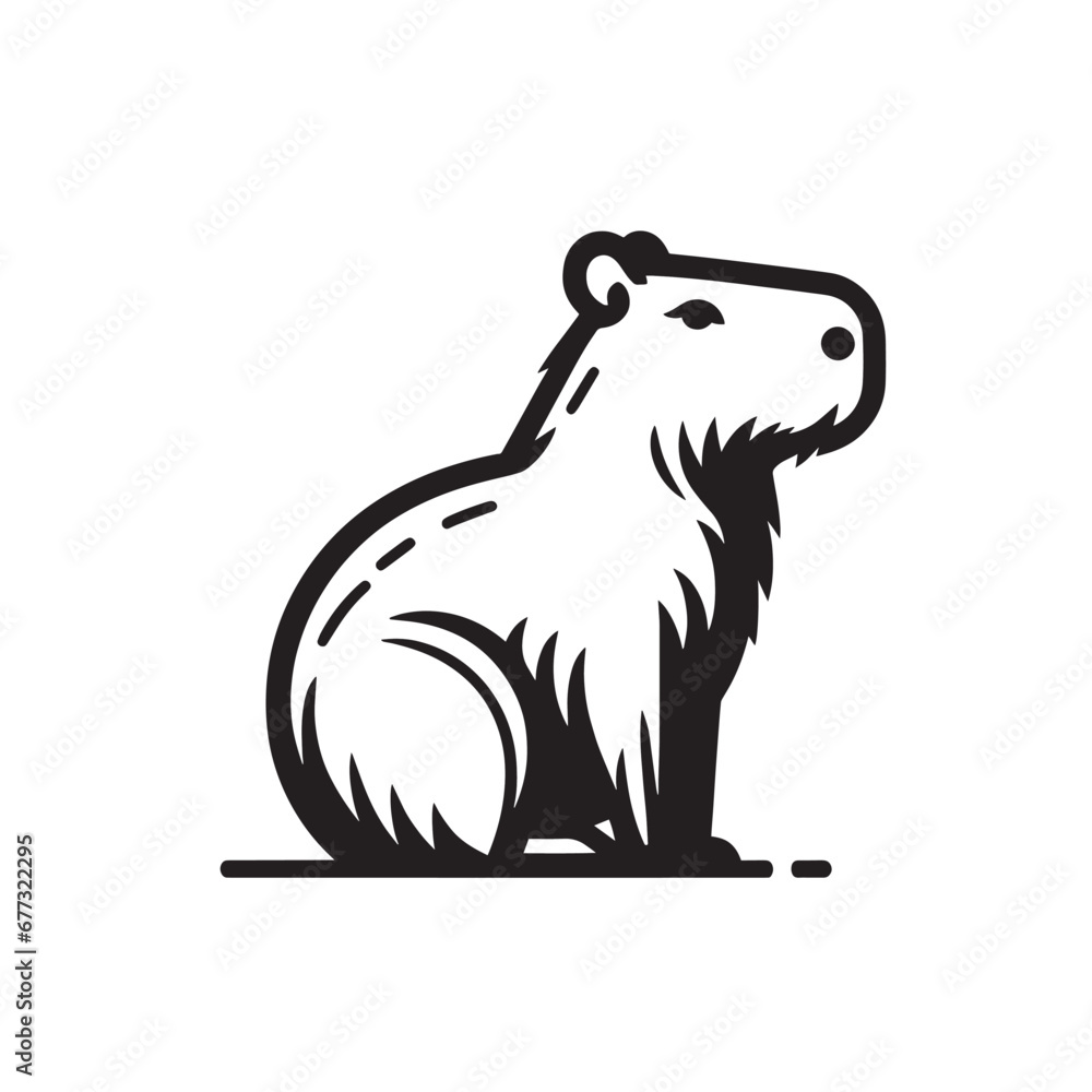 Capybara logo for graphic design, capybara designs for prints and ...