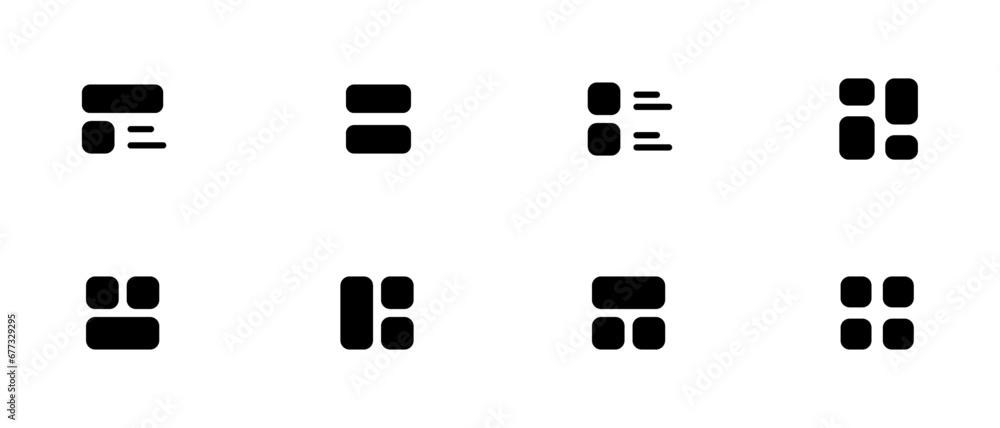 Hamburger menu icons, web and mobile navigation buttons of app ui. Isolated vector burger menu ...