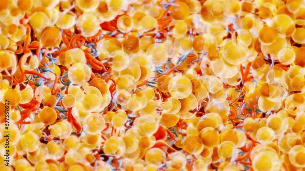 3d Animations of Adipocytes fat cells Stock ビデオ | Adobe Stock