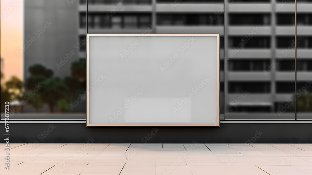 Blank transparent sign plate design mockup Stock Illustration | Adobe Stock