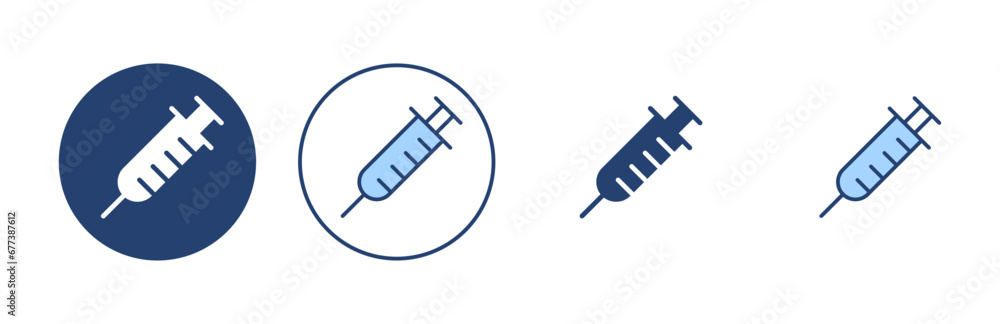 Syringe icon vector. injection sign and symbol.vaccine icon Stock ...