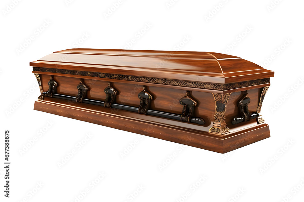 Muslim wooden coffin isolated on transparent and white background, Png ...